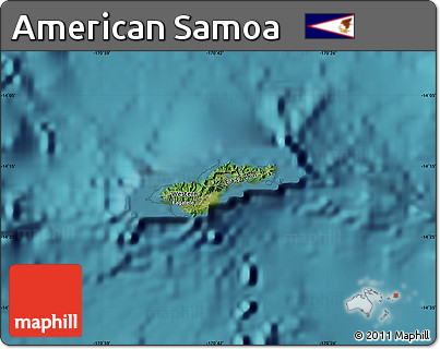 Free Satellite Map of American Samoa