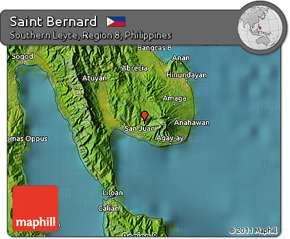 Free Satellite Map of Saint Bernard