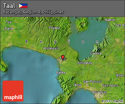 Free Satellite Map of Taal