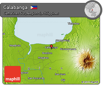 Free Physical Map of Calabanga