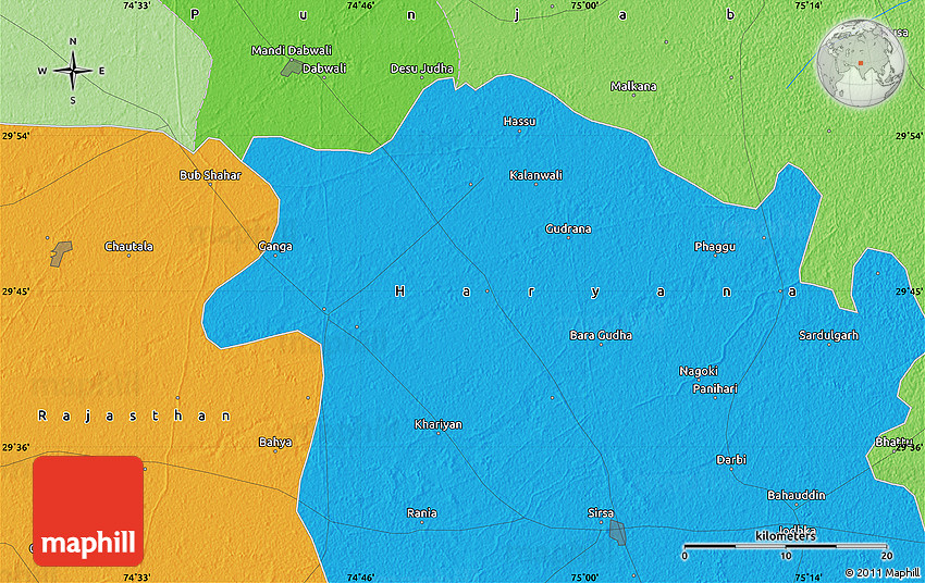 Political Map of Sirsa