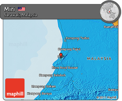 Free Political 3D Map of Miri