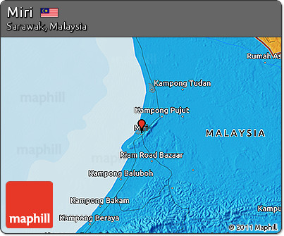 Free Political 3D Map of Miri