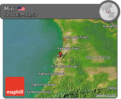 Free Satellite 3D Map of Miri