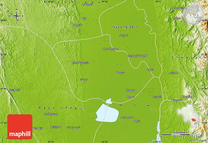 Physical Map of Daik-U