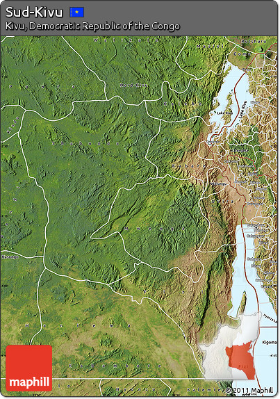 Free Satellite Map of Sud-Kivu