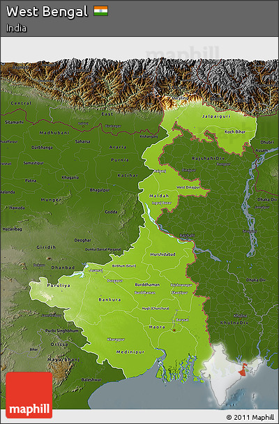 Physical Map Of West Bengal Tutorial 05: Geographical Features Of West