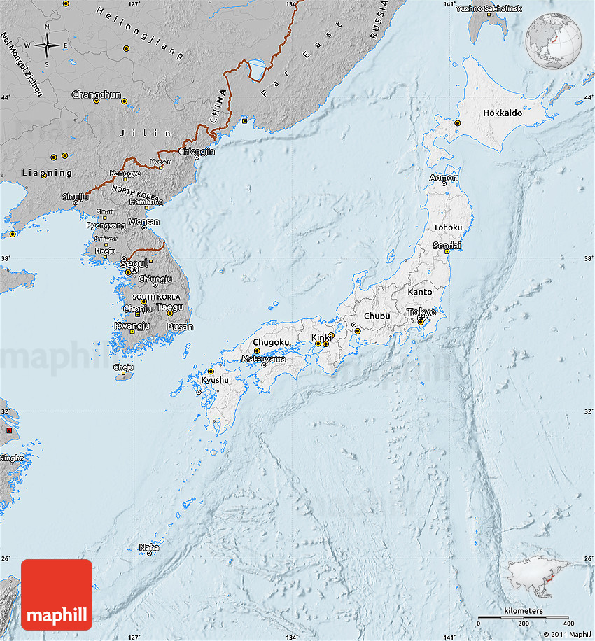 Gray Map of Japan