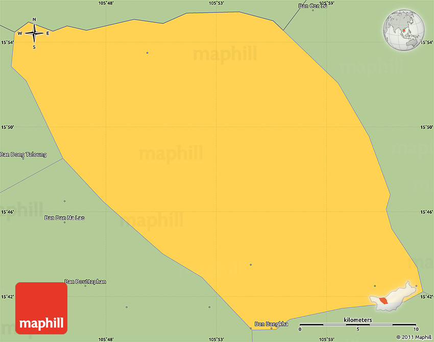 Savanna Style Simple Map of Vapy