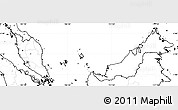 Blank Simple Map of Malaysia, no labels