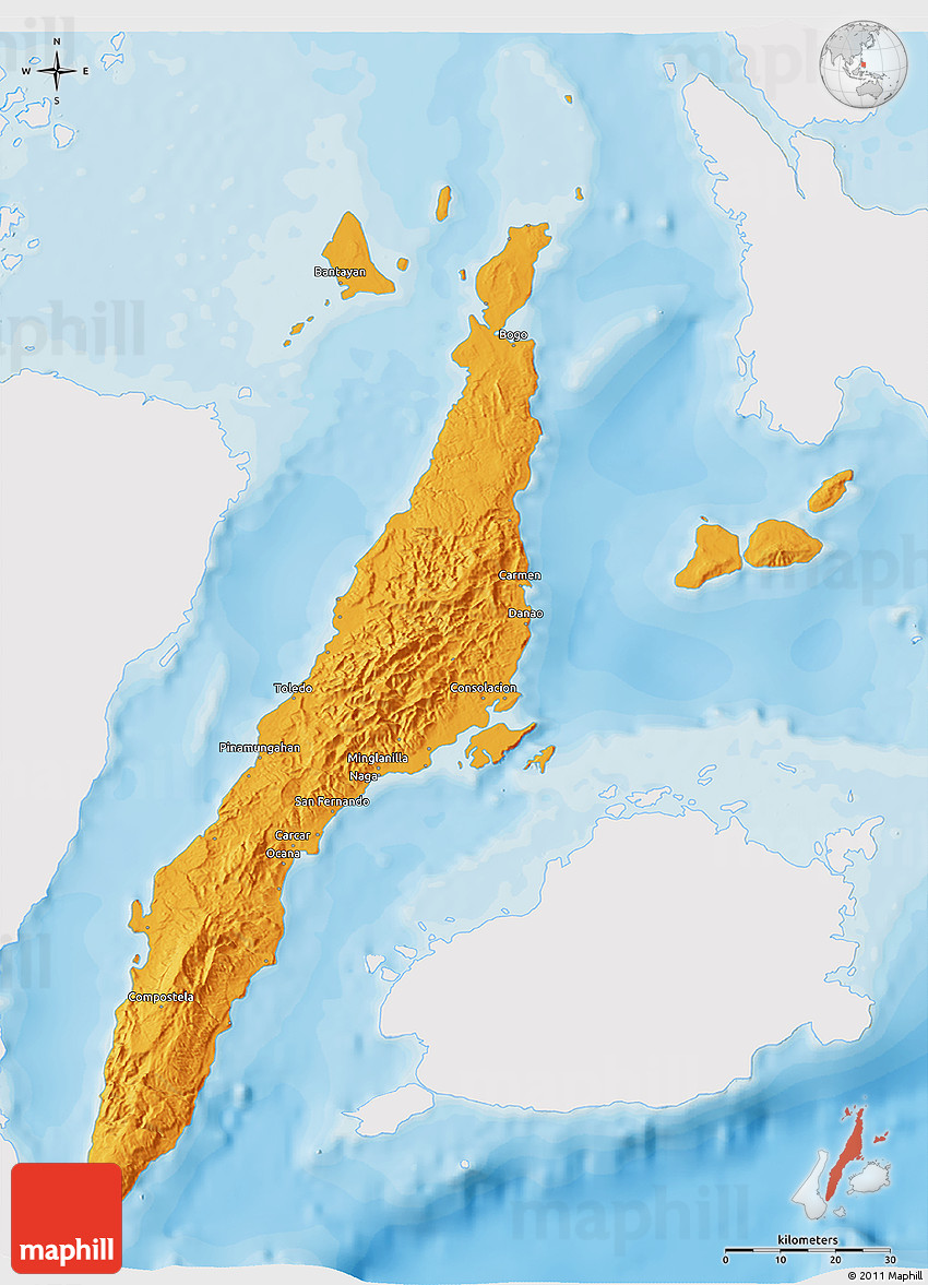 Political Map Of Cebu Colon