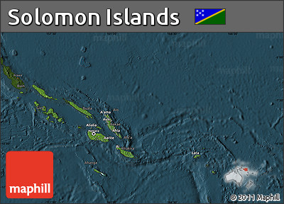 Salomon-inseln Satelliten-karte