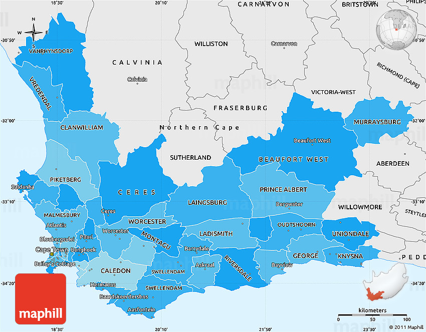 Physical Map Of Western Cape, Darken, 43% OFF Physical Map Of Western Cape, Darken, 43% OFF