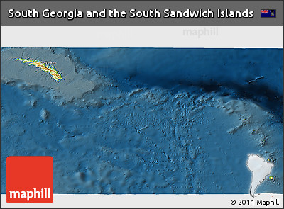 Free Physical 3D Map of South Georgia and the South Sandwich Islands ...