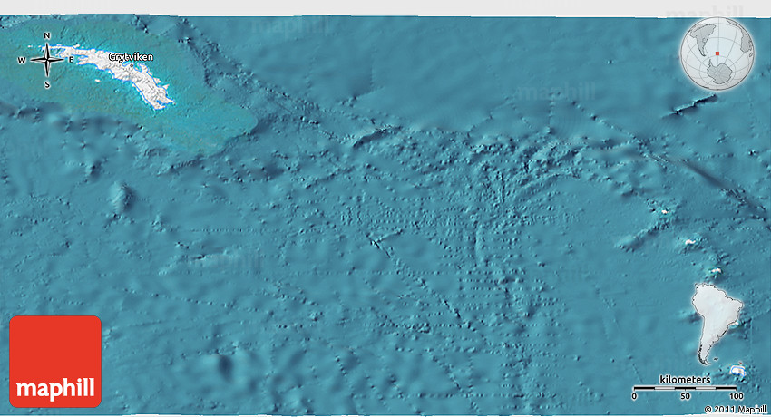 Satellite 3D Map of South Georgia and the South Sandwich Islands ...