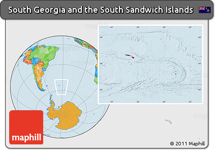 Free Flag Location Map of South Georgia and the South Sandwich Islands ...
