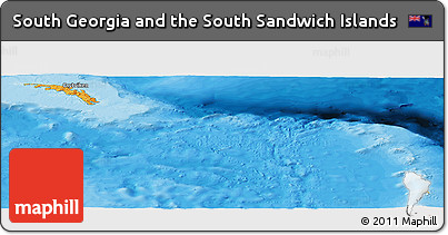 Free Political Panoramic Map of South Georgia and the South Sandwich ...