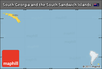 Free Savanna Style Simple Map of South Georgia and the South Sandwich ...
