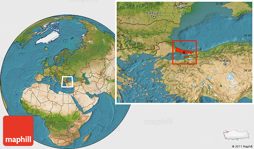 Istanbul World Map Turkey Operation World