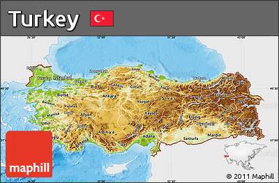 Physical Map Of Turkey Turkey Physical Map Vector Images (71)