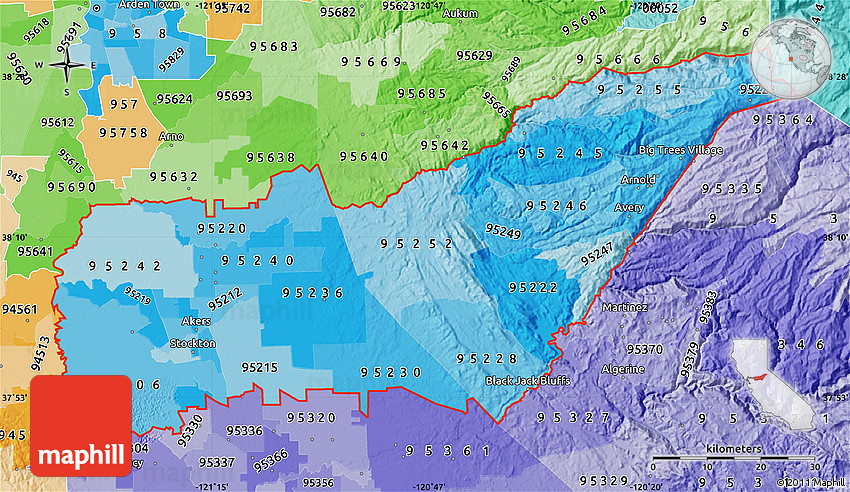 Political Shades Map Of ZIP Codes Starting With 952 political-shades-map-of-zip-codes-starting-with-952