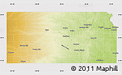 Physical Map of Kansas