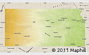 Physical Map of Kansas