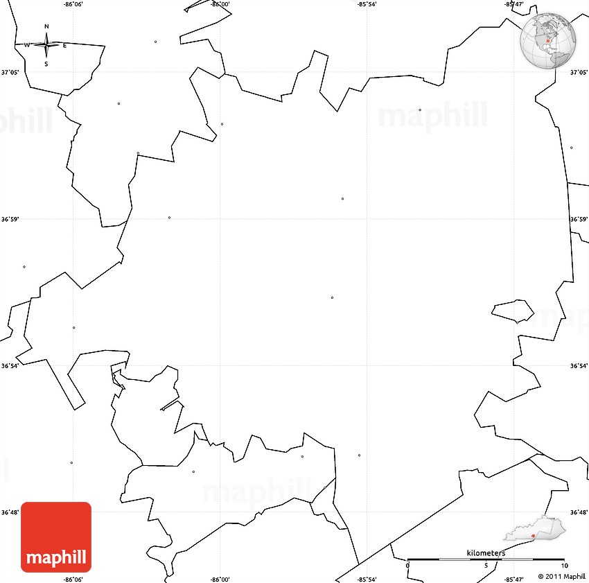 Blank Simple Map Of ZIP Code 42141 No Labels blank-simple-map-of-zip-code-42141-no-labels