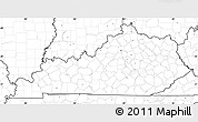 Blank Simple Map of Kentucky