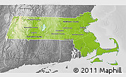 Physical 3D Map of Massachusetts