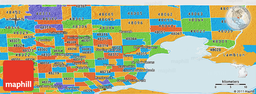 Zip Code Map Macomb County Michigan - United States Map Zip Code Map Macomb County Michigan - United States Map