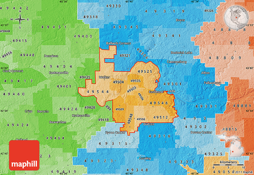 Political Shades Map Of ZIP Codes Starting With 495 political-shades-map-of-zip-codes-starting-with-495