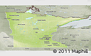 Physical Panoramic Map of Minnesota