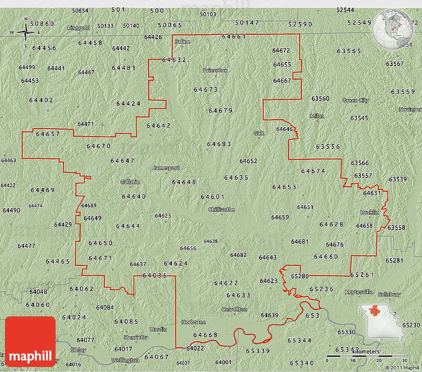 Savanna Style 3D Map Of ZIP Codes Starting With 646