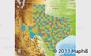 Political Map of Texas