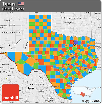 texas map coloring