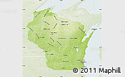 Physical Map of Wisconsin