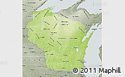 Physical Map of Wisconsin