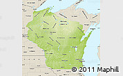 Physical Map of Wisconsin
