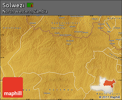 Free Physical Map of Solwezi